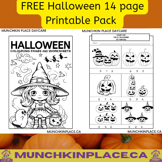 FREE 14 Page Halloween Colouring Page and Worksheet Pack Printable ...